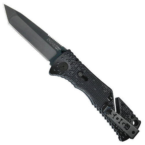 SOG Black TiNi Trident Mini Straight Tanto Knife Buy Online ...