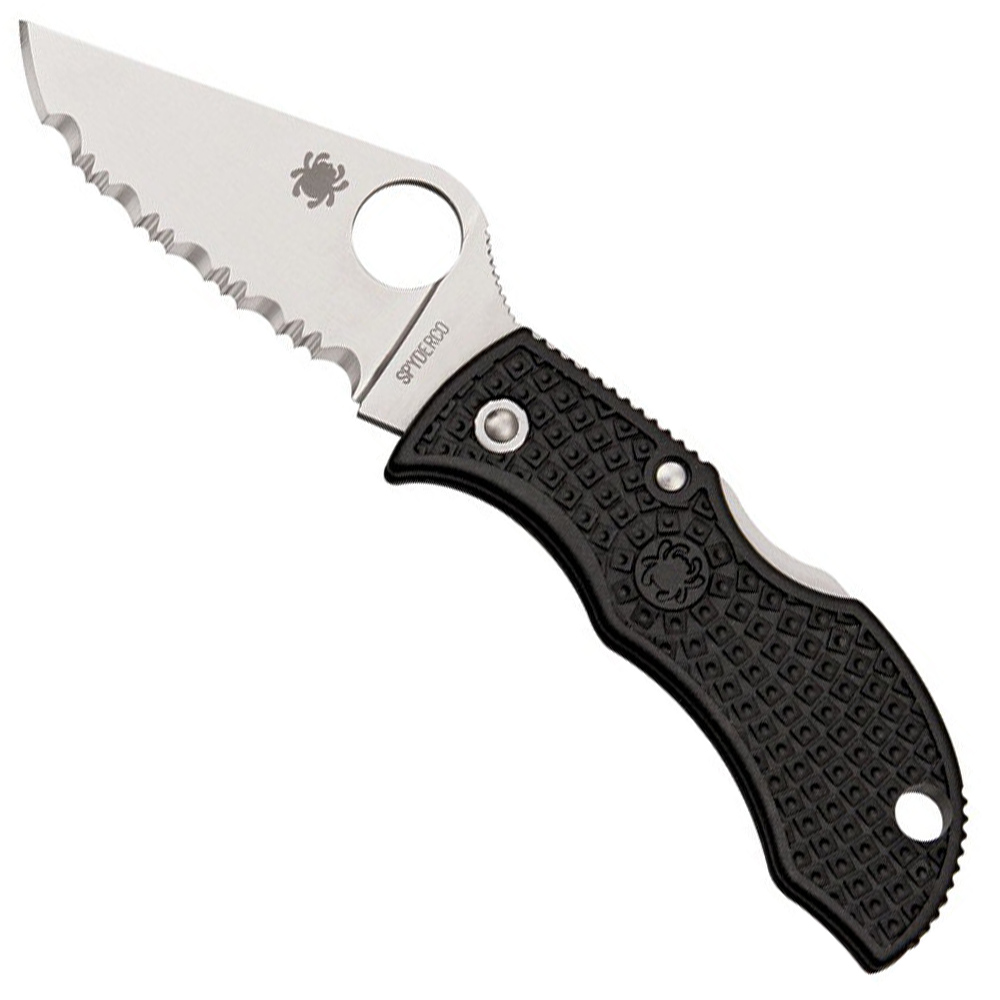 Spyderco Manbug Black FRN Spyder Edge Folding Knife Buy Online ...